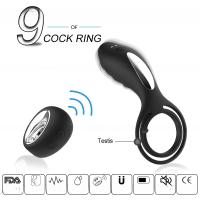 China Remote Control Vibrating Cock Ring Rechargeable Silicone 12 Modes Couple Sex Toy for sale