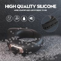 China Black Waterproof Silicone Adjustable Vibrating Penis Ring 10 Modes Delay Ejaculation Sex Toy for sale