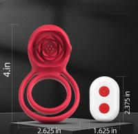 China Couple Sharing  Orgasm Clitoral Stimulation Passion Lock Fine Ring Vibration Waterproof Silicone Remote Control Vibrating for sale