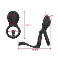 China Remote Control Masturbator with Delay Ejaculation Penis Ring 7 Vibration Modes 65g Silicone Sex Toy for Men for sale
