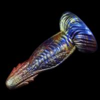 China Colorful TPE Silicone Monster Dildo 20cm Realistic Suction Cup Anal Dragon Dildo for Women Adult Sex Toy for sale
