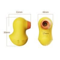 China Mr. Duck Silicone Breast Sucking Sex Toy with 7 Vibration Modes Yellow for sale
