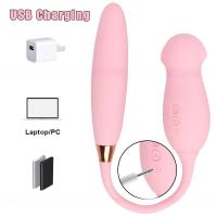 China 2 in 1 Dog Dildo with Sucking Vibrator Clitoris Nipple Sucker Anal Plug USB Rechargeable IP7 Waterproof 385mm for sale