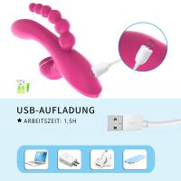 China 3 in 1 Clitoris Sucking Vibrator Anal Beads Dildo for Women Vagina Clit Stimulator Wearable Sex Toy 10 Speed for sale