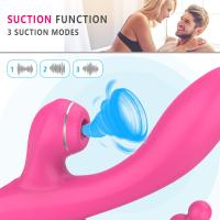 China 3 in 1 Clitoris Sucking Vibrator Anal Beads Dildo for Women Vagina Clit Stimulator Wearable Sex Toy 10 Speed for sale