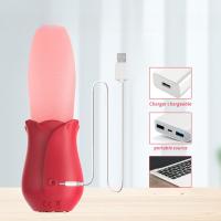 China Rechargeable Silicone Tongue Licking Vibrator 85mm 10 Modes Clitoral Stimulator Waterproof Adult Sex Toy for Women Couples for sale