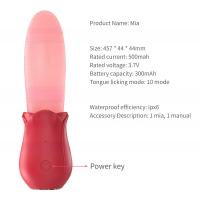 China Rechargeable Silicone Tongue Licking Vibrator 85mm 10 Modes Clitoral Stimulator Waterproof Adult Sex Toy for Women Couples for sale