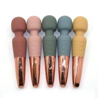 China USB Rechargeable Compact Wand Massager Vibrator for Women Body Sex Toys 100 Percent Water Resistant for sale