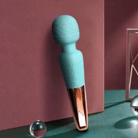 China USB Rechargeable Compact Wand Massager Vibrator for Women Body Sex Toys 100 Percent Water Resistant for sale