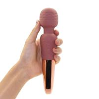 China USB Rechargeable Compact Wand Massager Vibrator for Women Body Sex Toys 100 Percent Water Resistant for sale