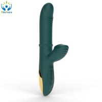 China Beaded Rotation Rabbit Vibrator Clitoris Stimulator Silicone 7 Patterns USB Rechargeable Waterproof 26cm for sale
