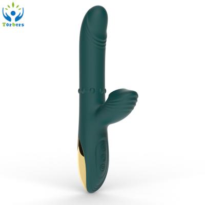 China Beaded Rotation Rabbit Vibrator Clitoris Stimulator Silicone 7 Patterns USB Rechargeable Waterproof 26cm for sale