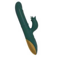 China 3in1 Rabbit Vibrator with Beaded Rotation Clitoris Stimulation G Spot Massager 7 Patterns USB Rechargeable 26cm for sale