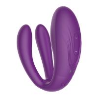 China 3 Motor Couple Vibrator with 10 Frequency Vibration and Flapping Remote Control for Women for sale