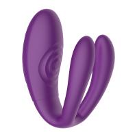 China 3 Motor Couple Vibrator with 10 Frequency Vibration and Flapping Remote Control for Women for sale