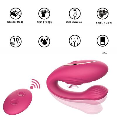 China APP Remote Control U Shaped Vibrator with Bullet and Suction for Women Adult Sex Toy 10 Modes for sale
