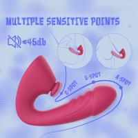 China 7 Modes Tapping Clitoris G Spot Vibrator Silicone Wearable Female Masturbation 10 Frequency Rose Red 14.2cm for sale