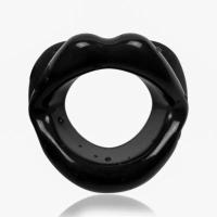 China Soft Silicone Mouth Plug with Leather Strap BDSM Role Play Toy 120g Adult Game Prop for sale
