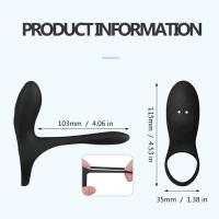 China Remote Control Couple Vibrator with Cock Ring Silicone 110mm Clitoris Stimulator for sale