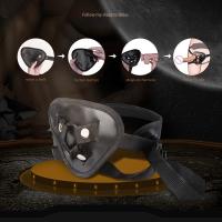 China Remote Control Vibrating Dildo Strap On 200mm Realistic Sex Toy for Women Lesbian for sale