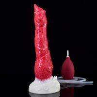 China Liquid Silicone Deer Dildo with Ejaculating Spray Function 7 Inch Strap On Anal Sex Toy for Women for sale