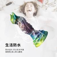 China Mixed Color Silicone Dragon Dildo 22.5cm Suction Cup Adult Sex Toy for Women for sale