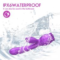 China Wholesale Rose Clitoral Sucking Rabbit Vibrator 10 Modes Telescopic Wand for Women for sale