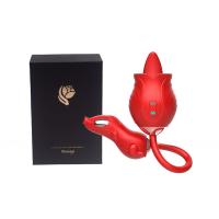 China 9th Generation Tongue Licking Electric Shock Vibrator with 10 Modes Silicone ABS 265g Adult Sex Toy for Women for sale