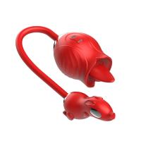 China 9th Generation Tongue Licking Electric Shock Vibrator with 10 Modes Silicone ABS 265g Adult Sex Toy for Women for sale