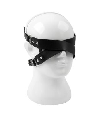 China Adjustable PU Leather SM Sex Mask Blindfold for Women Bondage Fetish Cosplay Black Red Pink for sale