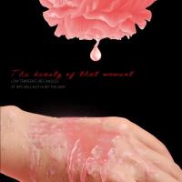China Soy Wax Low Temperature Flirting Candle Peony Shape 150g for BDSM Adult Couple Game for sale