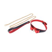 China Double Color PU Bondage Gear Set 5pcs with Bag Handcuffs BDSM Kit Adult Sex Toy for sale