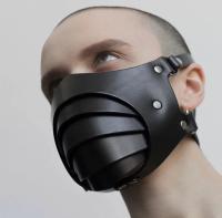 China BDSM PU Leather Multi-Layer Push-Pull Hood Sexy Masker Punk Gear Bondage Kits Cosplay Sex Toys for Women 188g for sale