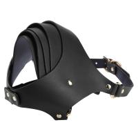China BDSM PU Leather Multi-Layer Push-Pull Hood Sexy Masker Punk Gear Bondage Kits Cosplay Sex Toys for Women 188g for sale