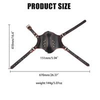 China Adjustable PU Leather Puppy Muzzle BDSM Mouth Restraint Kit 144g Bondage Gear for Men Women Pet Play for sale