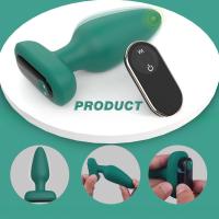 China Remote Control Silicone Anal Plug Vibrator 10 Modes Prostate Massager for Men Women for sale