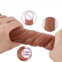 China Silicone Telescopic Dildo with Remote Control 9 Speeds 200mm Length for Women for sale