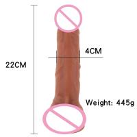 China Remote Control Thrusting Heating Silicone Dildo 9 Speeds 220mm for Women for sale