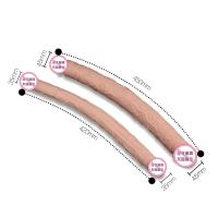 China Double Ended Silicone Dildo 45cm Realistic Big Dong Sex Toy for Women Lesbian Masturbator for sale