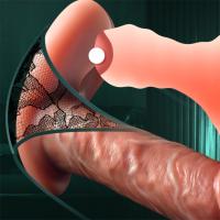 China Telescopic Heating Realistic Dildo Vibrator for Women 7 Inch Silicone Sex Toy for sale