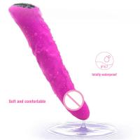 China Medical Silicone Rotating Dildo Vibrator 9 Modes USB Rechargeable IPX7 Waterproof for Women Couples for sale