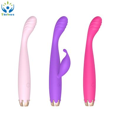 China Torbers Electric Vibrator Wand 18cm Medical Silicone G-Spot Clitoral Stimulator Magnetic Charging for sale
