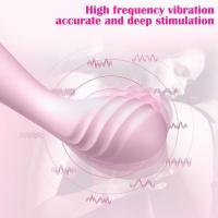 China Torbers Electric Vibrator Wand 18cm Medical Silicone G-Spot Clitoral Stimulator Magnetic Charging for sale