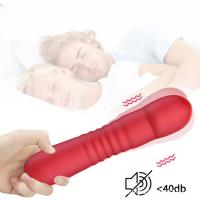 China Telescopic Vibrating Stick for Women 7 Inch Silicone Masturbation Device with 10 Vibration Modes for sale