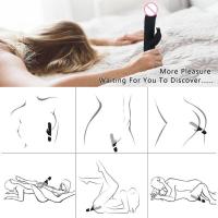 China Rabbit Dildo Double Headed G Spot Vibrator 235mm Medical Silicone Rechargeable Adult Sex Toy for sale