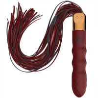 China 2 in 1 PU Silicone Spanking Paddle Whip with 10 Vibration Modes Rechargeable Adult Sex Toy for sale