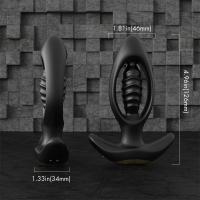 China Rechargeable Silicone Anal Beads Plug with 9 Vibration Modes Magnetic Charging Adult Toy for sale