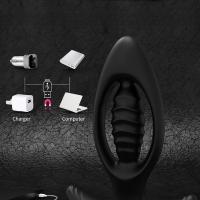 China Rechargeable Silicone Anal Beads Plug with 9 Vibration Modes Magnetic Charging Adult Toy for sale