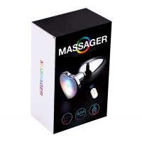 China APP Remote Control Bluetooth Butt Plug Metal Anal Vibrator Prostate Massager 58.7g 96.3g 139.3g for sale
