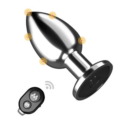 China Remote Control Anal Vibrator Prostate Massager 70mm USB Rechargeable Waterproof Sex Toy for Men Women for sale